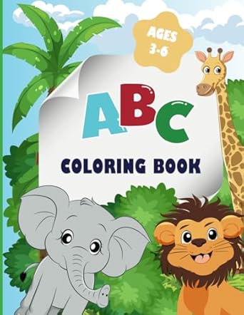 ABC Coloring Book: Color Animals & Alphabets For Boys & Girls ...