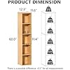 Amazon.com: VAFHYLLIS 5 Cube Storage Organizer, 5 Tier Vertical Cube ...