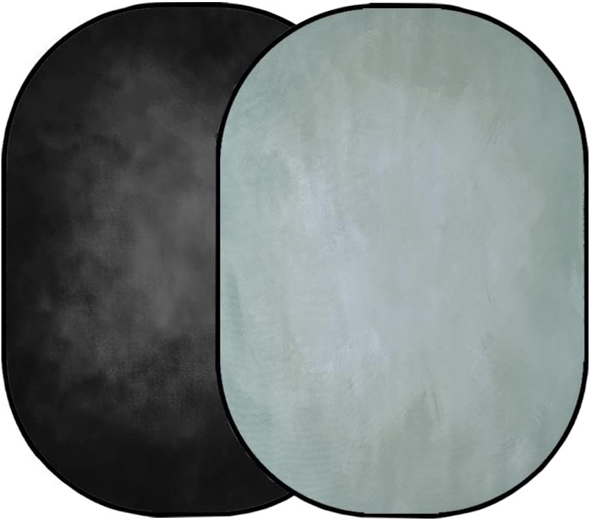 Buy Kate 1.5x2m Black/Blue Collapsible Backdrop for Photography Double ...