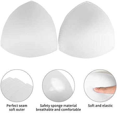 Amazon.com: Bra Pads Inserts 4 Pairs, Ailyongq Women's Comfy Sports Bra ...