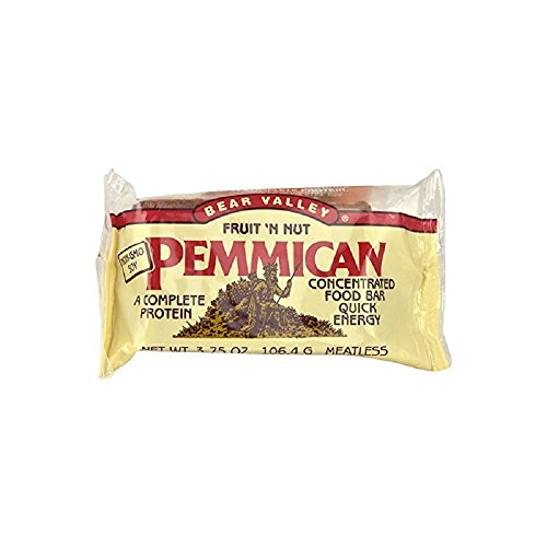 Bear Valley Pemmican Bars, Fruit & Nut, 3.75-Ounce Bars (Pack of 12 ...