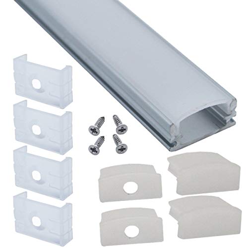 Aluminum Channels U Shape Extrusion 1 Meter/3.3 FT for Mounting 10mm ...