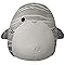 Amazon.com: Squishmallows Original 14-Inch Sachie Grey Striped Whale Shark with White Belly ...