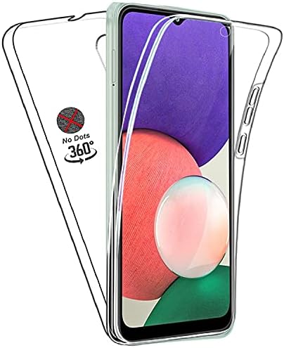 DN-Technology Galaxy A06 Case - 360° Bumper Case with Clear Transparent Silicone TPU & Hard Back ...