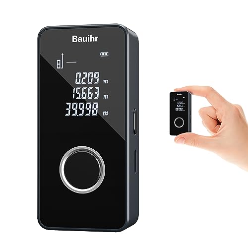Laser Measure, Bauihr Aluminum Laser Distance Meter for 131ft Mini ...