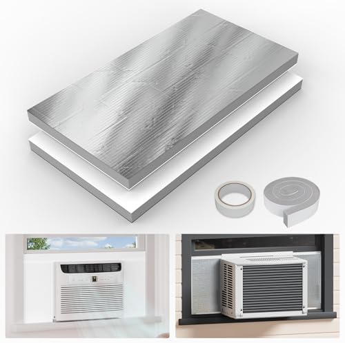 Amazon.com: Flamorrow Window AC Insulated Foam Panels with Aluminum ...