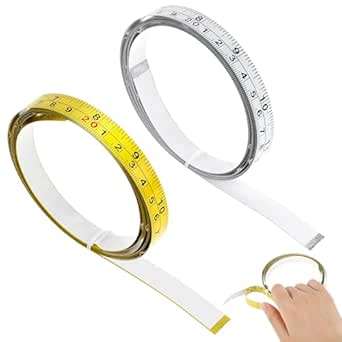 Self-Adhesive Measuring Tape, 2 Pcs 1/2-Inch Metal Imperial and Metric ...