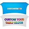 Amazon.com: CUSTOMTREND Custom Table Cloth with Business Logo ...