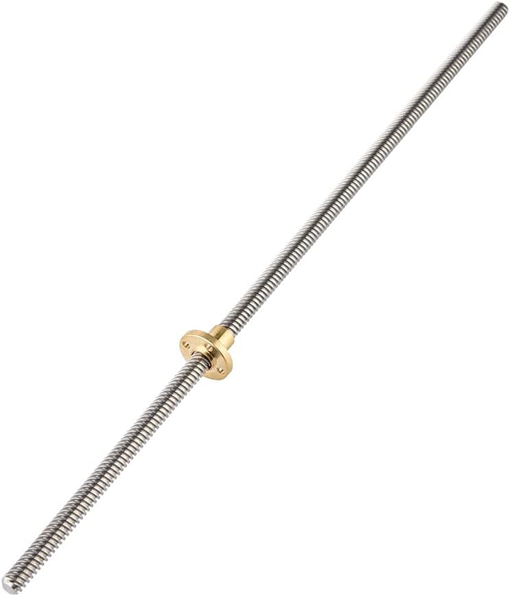 Amazon.com: T8 8mm Trapezoidal Threaded Rod,T8 Screw Rod,Stainless ...