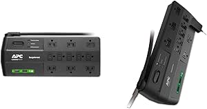 Amazon.com: APC Surge Protector with USB Ports, P11U2MP10, 2880 Joule ...