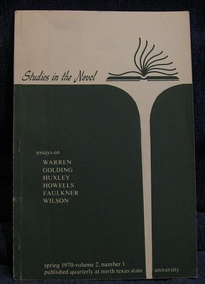 Studies in the Novel: Donald J. Watt Richard Venvenuto Jerome Meckier ...