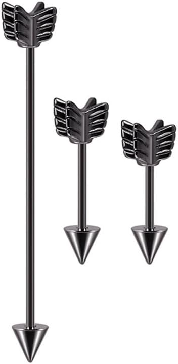 Amazon.com: Niaspi 3Pcs 16G Arrow Industrial Piercing Jewelry for Women ...