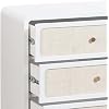 Amazon.com: TOV Furniture Patty White Rattan 6 Drawer Dresser : Home ...