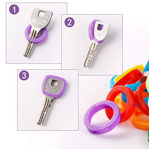 Snapklik.com : 40 Pack Silicone Key Cap Tags,Plastic Key Identifier ...