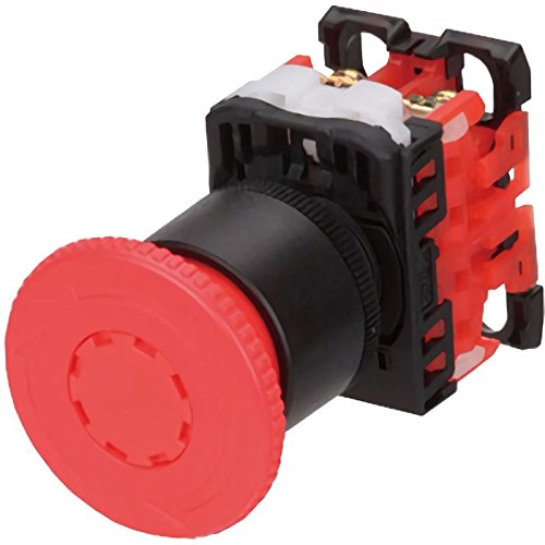 Fuji Electric, AR22V2R-20R, 22mm-dia. Emergency Stop Pushbutton Switch ...