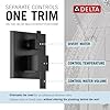 Delta Modern 14 Series Square Rain Shower System Faucet Set, Rainfall ...