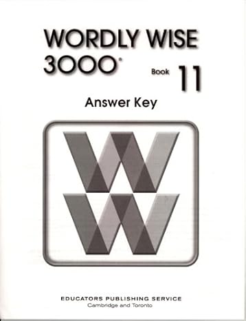Wordly Wise 3000, Book 11, Answer Key, 2nd Edition: Price, Hugh ...