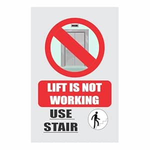 ORDERSHOCK Lift Is Not Working Please Use Stairs For Malls, Hotels And ...