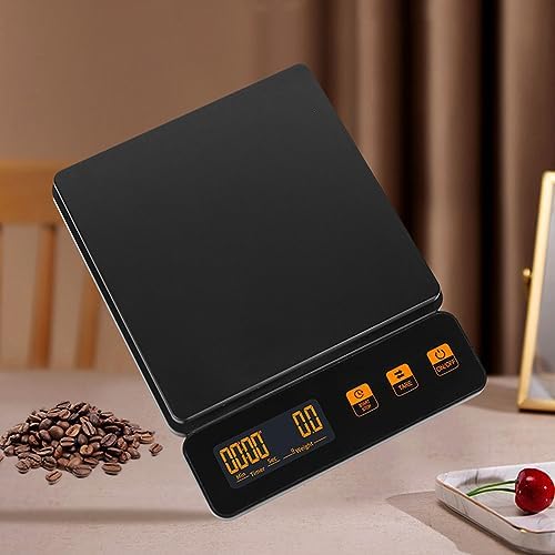 LinJie Digital Coffee Scale,With Timer For Espresso And Pour Over ...