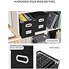 Amazon.com: Oterri File Organizer Box with Lid, Hanging Filing File Box ...