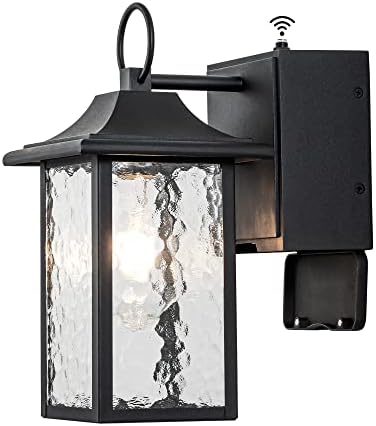 Dusk to Dawn Outdoor Wall Light with GFCI Outlet,Porch Light with ...