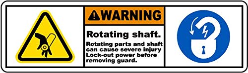 Warning. Rotating Shaft. Rotating Parts and Shaft can Cause Severe ...