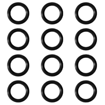 Amazon.com : Xthrotsenk 12 Pack Propane O-Rings, Black Rubber, 0.6" OD ...