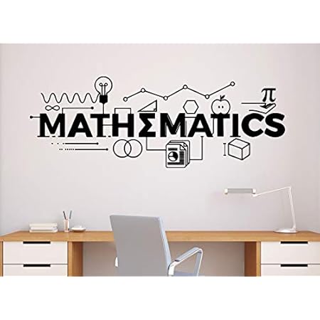 Amazon.com: Large Vinyl Wall Decal Lettering Mathematics Math Symbols ...