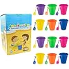 Amazon.com: 4E's Novelty 9" Large Sand Bucket with Shovel [12 Pack Bulk ...