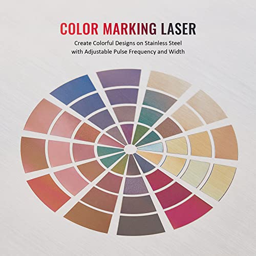 OMTech 30W Fiber Laser Engraver with Rotary Axis for Metal Color Marking