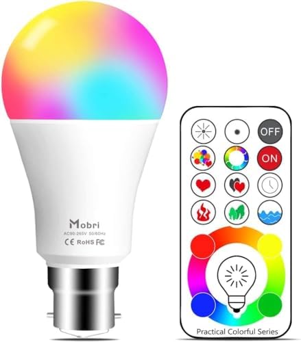 My Lighting 10W ECO Series B22 LED Bulb | Colour-Changing, Dimmable RGB ...