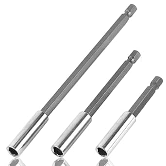 Drill Bit Extension Set - Magnetic Driver Bits Extender,3pcs 3/4/6 Inch ...