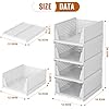 Amazon.com: Neprock Stackable Plastic Storage Drawers for Closet ...
