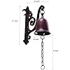 Amazon.com: DECONOOR Vintage Cast Iron Dinner Bell as Entry Door Bell ...