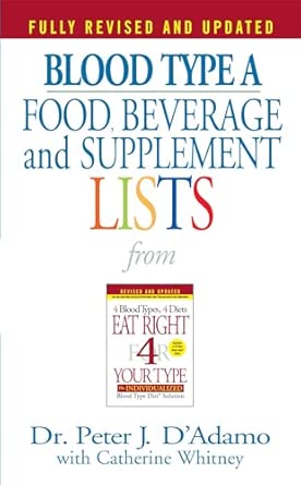 Blood Type A: Food, Beverage and Supplemental Lists from Eat Right 4 ...