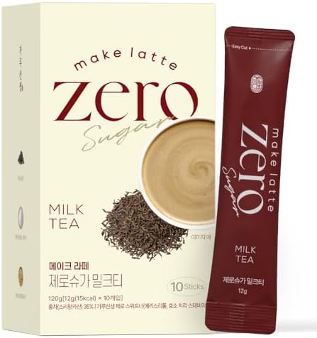 Amazon.com: Milk Tea Powder Stick Korean sweet tea, Zero sugar (0.423 ...