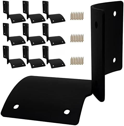 Amazon.com: SRNETKJ 10 PCS 90 Dgree Round Wood Post Fence Brackets ...