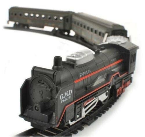 Buy Toy Train Set For Kids,13 Pcs Battery Operated Toy Train Set, Black ...