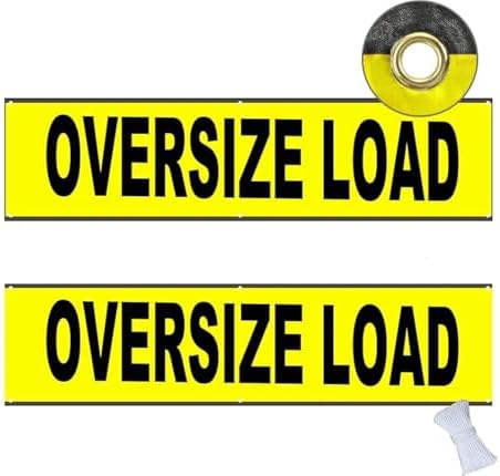 Amazon.com: Oversize Load Banner Signs for Trucks Wide Load Flags -18 ...