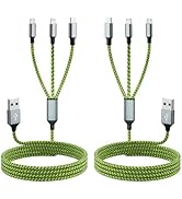 Amazon.com: Multi Charging Cable(2Pack 4FT), Multiple Charger Cord ...