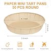 Amazon.com: ZORRITA 50 Pcs Mini Tart Pans for Baking, 4 Inch Disposable ...