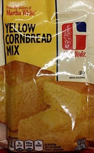 Amazon.com : Gladiola Martha White Yellow Cornbread Mix 6 Oz (Pack of 6 ...