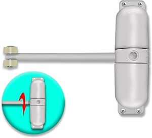 White Door Closer Automatic Security Spring Loaded Door Closer for Self ...