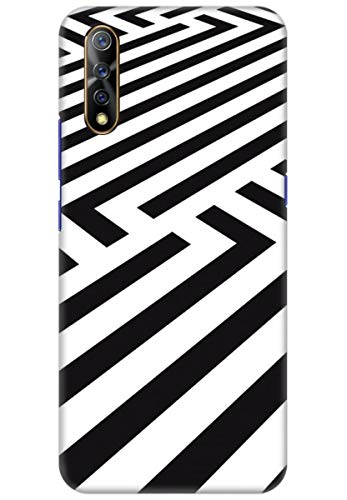 Black Seamless Pattern Printed Back Cover Phone Case for Vivo S1 Back ...