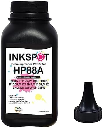 INKSPOT 88A Black Toner Powder Refill for HP CC388A Toner Cartridge for ...