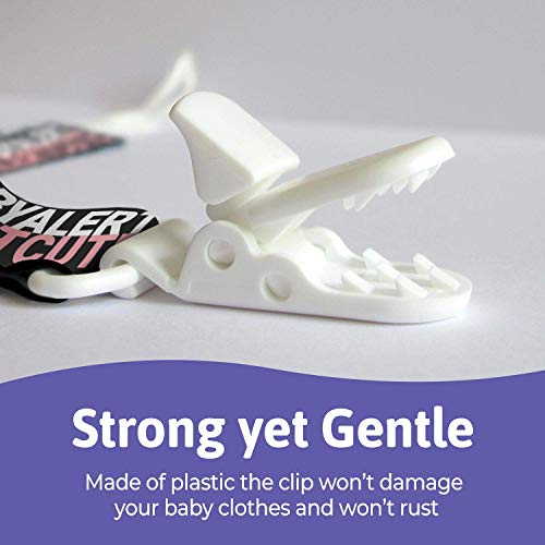 Snapklik.com : Girls Pacifier Clip - 4 Pack Girl Paci Holder Set Of ...