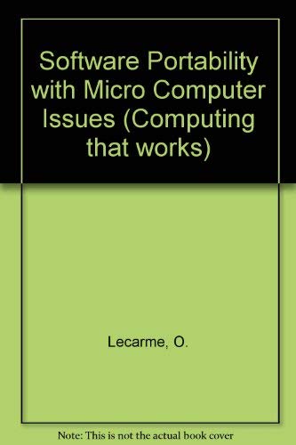 Software Portability with Micro Computer Issues : Buy Online at Best Price in KSA - Souq is now ...