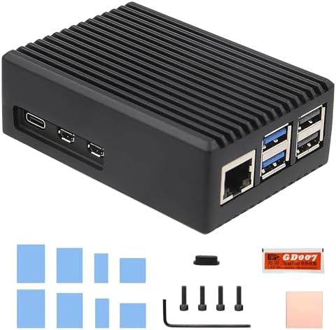 Amazon.com: Vilros Raspberry Pi 5 Compatible Wave Aluminum Alloy Active ...
