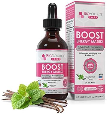 Amazon.com: BioSource Labs Boost Energy Matrix –Vegan Vitamin B-Complex ...