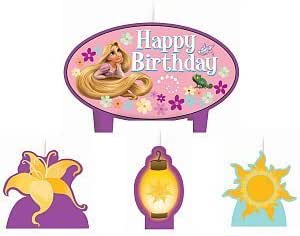 Amazon.com: Disney Tangled Mini Molded Candles - 4/Pkg.: Birthday ...